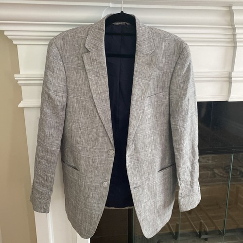 Tommy Hilfiger Mens Modern fit Sport Coat Blazer 38R Grey Plaid ...
