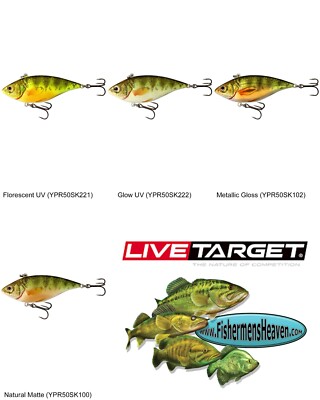 Live Target Yellow Perch (YPR) Lipless Rattle Trap Bait - Any 3 Sizes ...