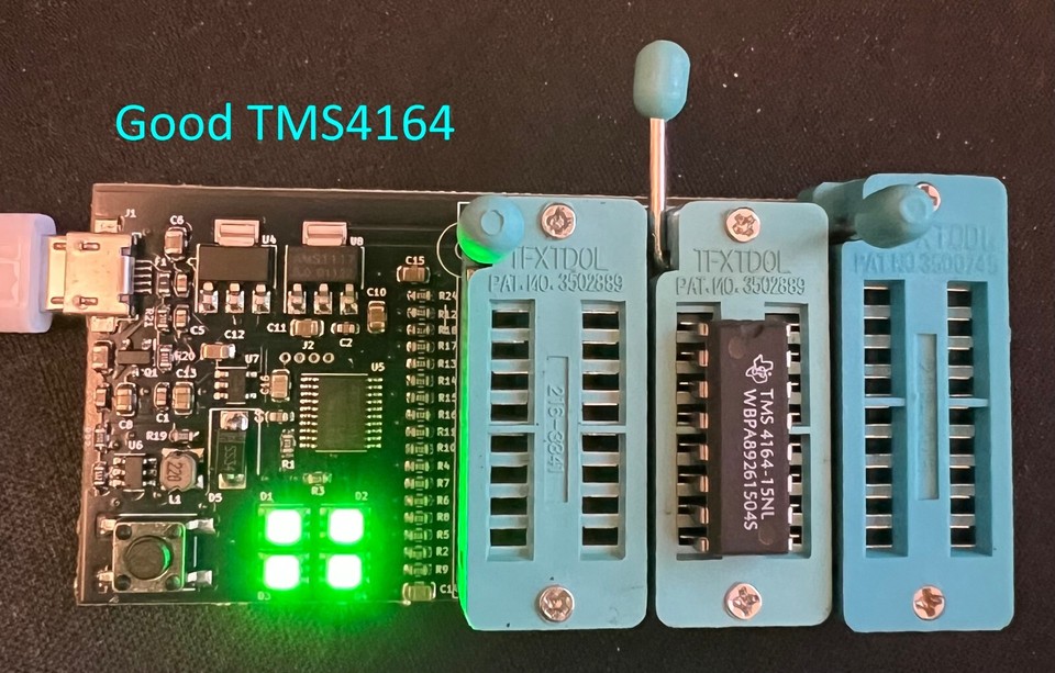 1 Bit Dynamic RAM (DRAM) Tester for Retro Computers (4Kbit to 1Mbit ...