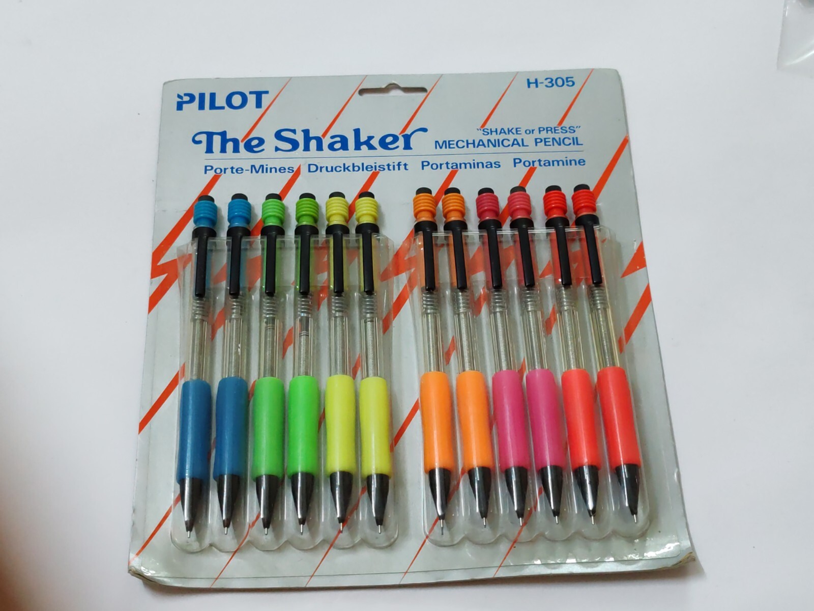 Pilot Shaker H-305 Vintage New 12 Meachanical Pencil Rare Set Multi ...