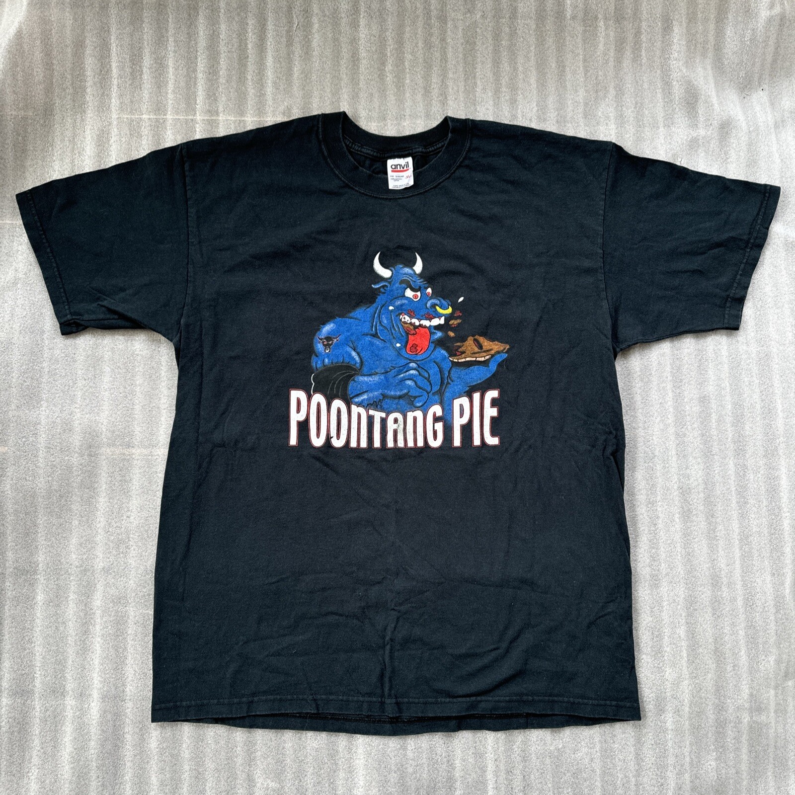 Vintage Dwayne The Rock Johnson Poontang Pie WWF T Sh… - Gem