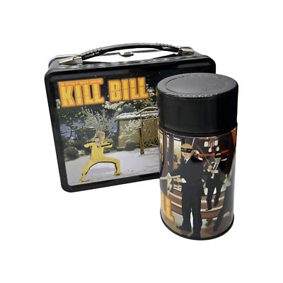 NECA Kill Bill Lunch Box with Thermos 2004 Unused Uma Thurman Samurai ...