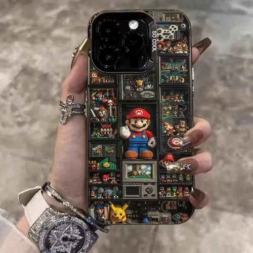 Pokémon Mario Novelty Phone Case For iPhone 15 15 Pro 15 Pro Max 16 16 ...