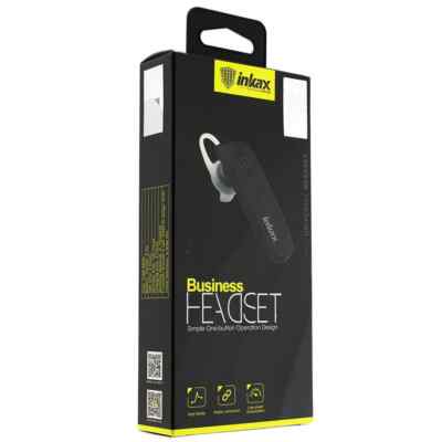 Bluetooth Business Wireless Headset Black Inkax Noise Reduction NEW (BL ...