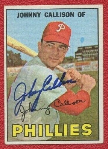 1967 Topps Baseball #85 Johnny Callison JSA Authenticated Autographed ...
