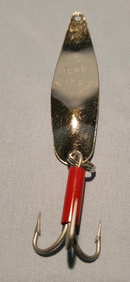 Mepps Syclops 2 Silver And Red Spinning Lure Bass Trout 17g Made In ...