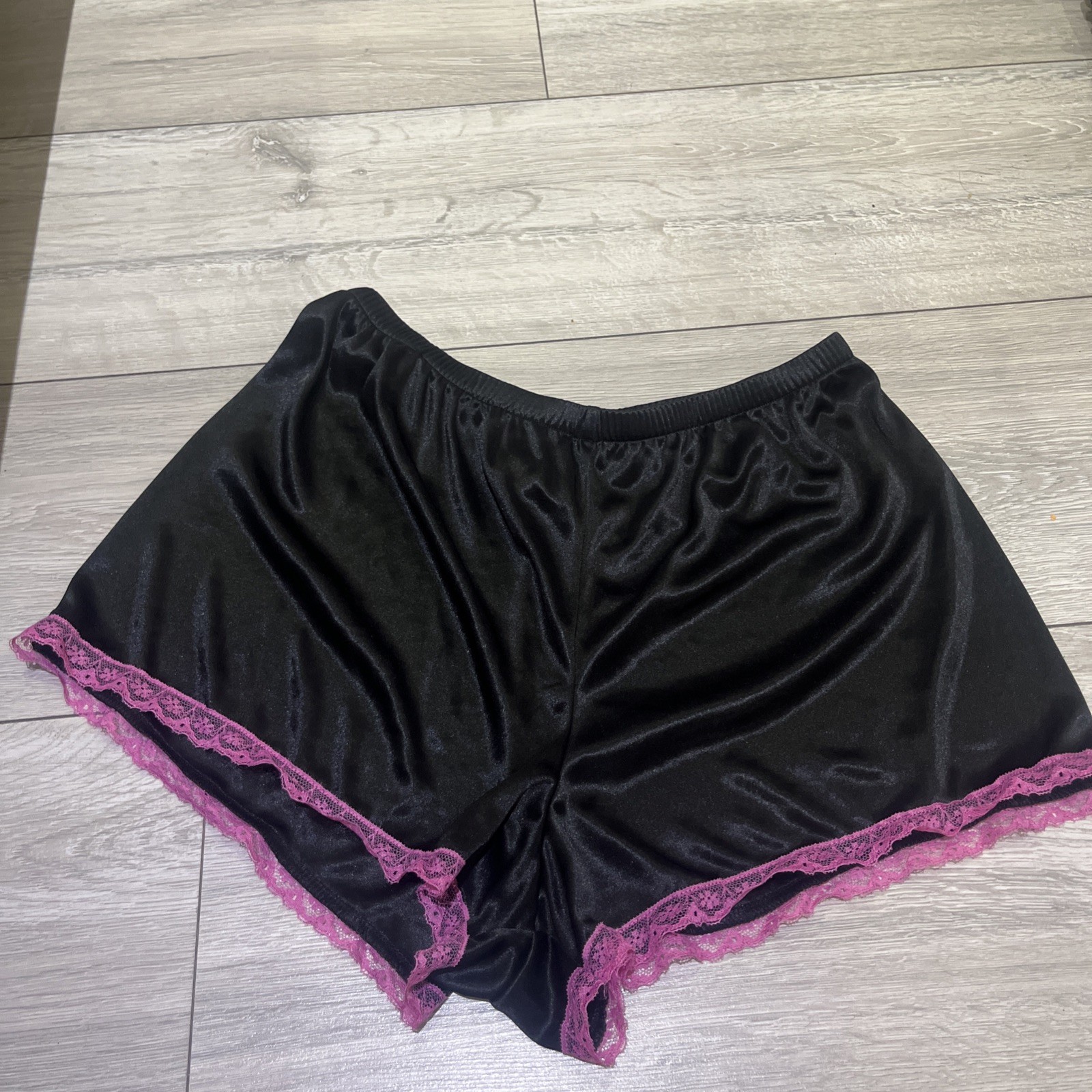 Ladies Black satin French Knickers S/M | eBay UK