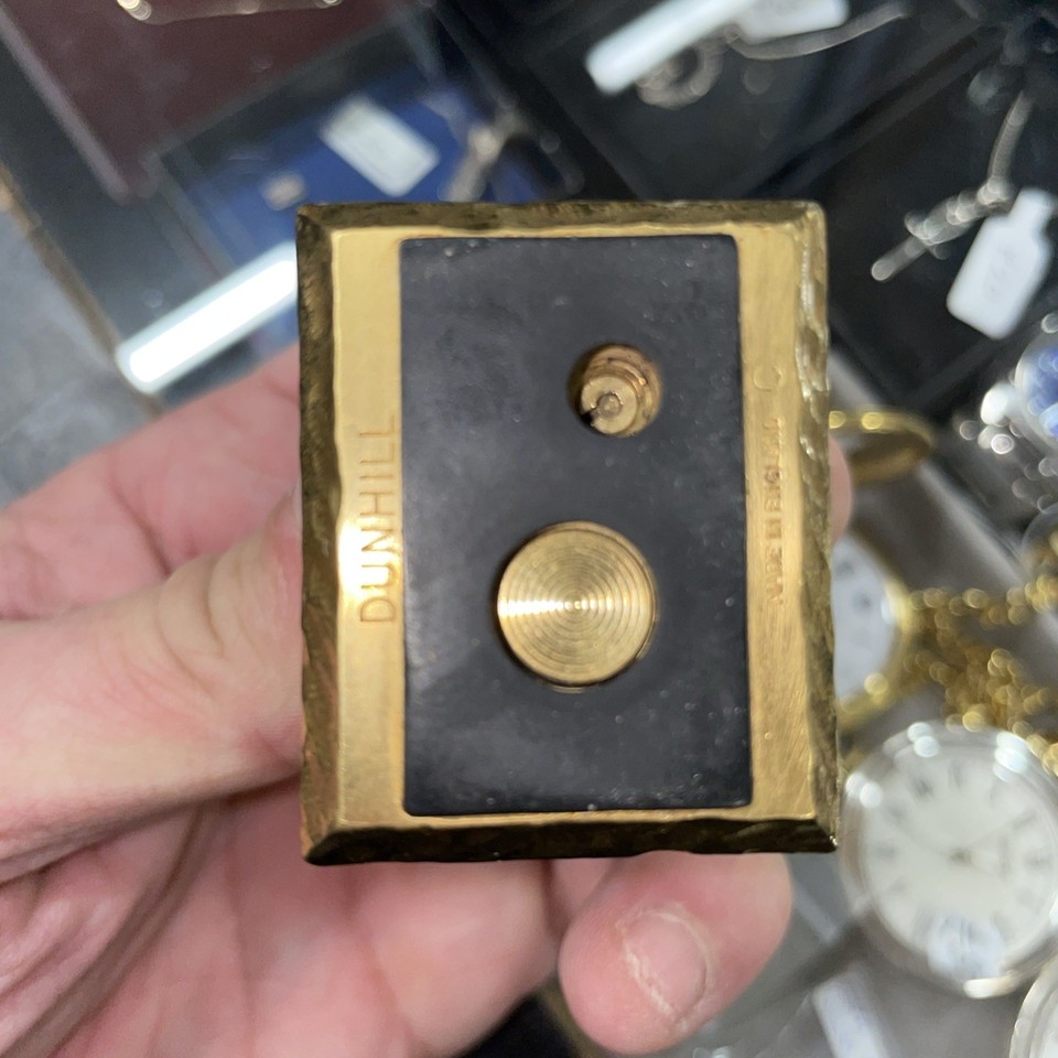 Dunhill Lighter 'Art Metal Works' Vintage England Made Gold Plate | eBay UK