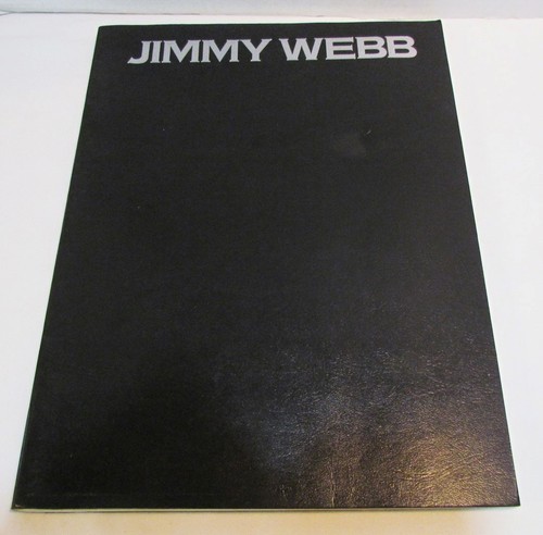 JIMMY WEBB 1975 SONGBOOK SONG BOOK WARNER BROTHERS COUNTRY SONGWRITER ...