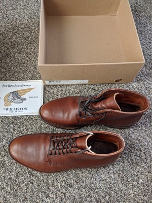 Red Wing Heritage 9435 Brown Leather Teak Williston Size 10.5D Dress ...