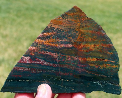 BLOOD STONE SLAB 160 GRAMS Rock/Mineral/rough/jasper/agate/cab/specimen ...