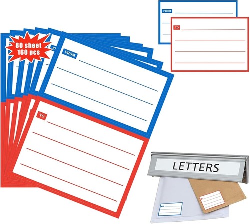 160 Sheet to from Return Address Mailing Labels 4.5x3.5 Mail Shipping ...
