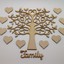 Wooden MDF Tree Set inc. 12 free hearts and Family word - Craft Blank ...