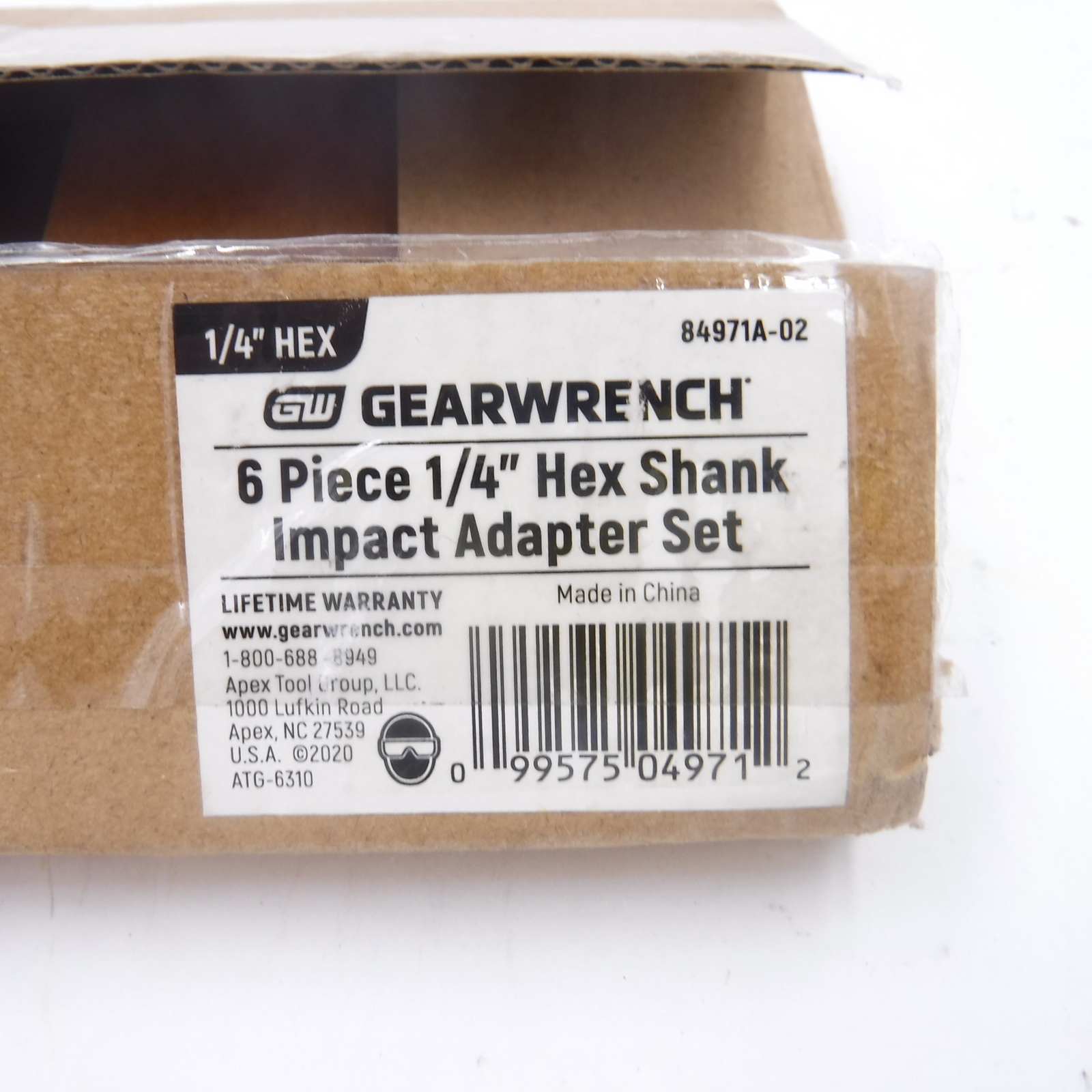 Gearwrench 6pc 1/4" Hex Quick Change Socket Adapter Set 1/4, 3/8, 1/2 ...