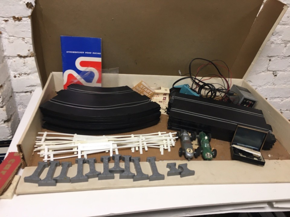 Strombecker vintage slot car RACE SET IN BOX 1/24 Formula 1 ...