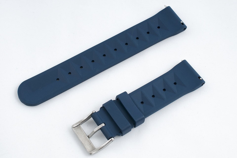 FKM Rubber Quick Release Waffle Watch Strap Band Replacement Dive Seiko ...
