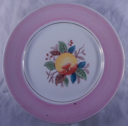 Vintage Antique Plate Hand Painted Gold Gilded Fruit Design 9 1/2" | eBay
