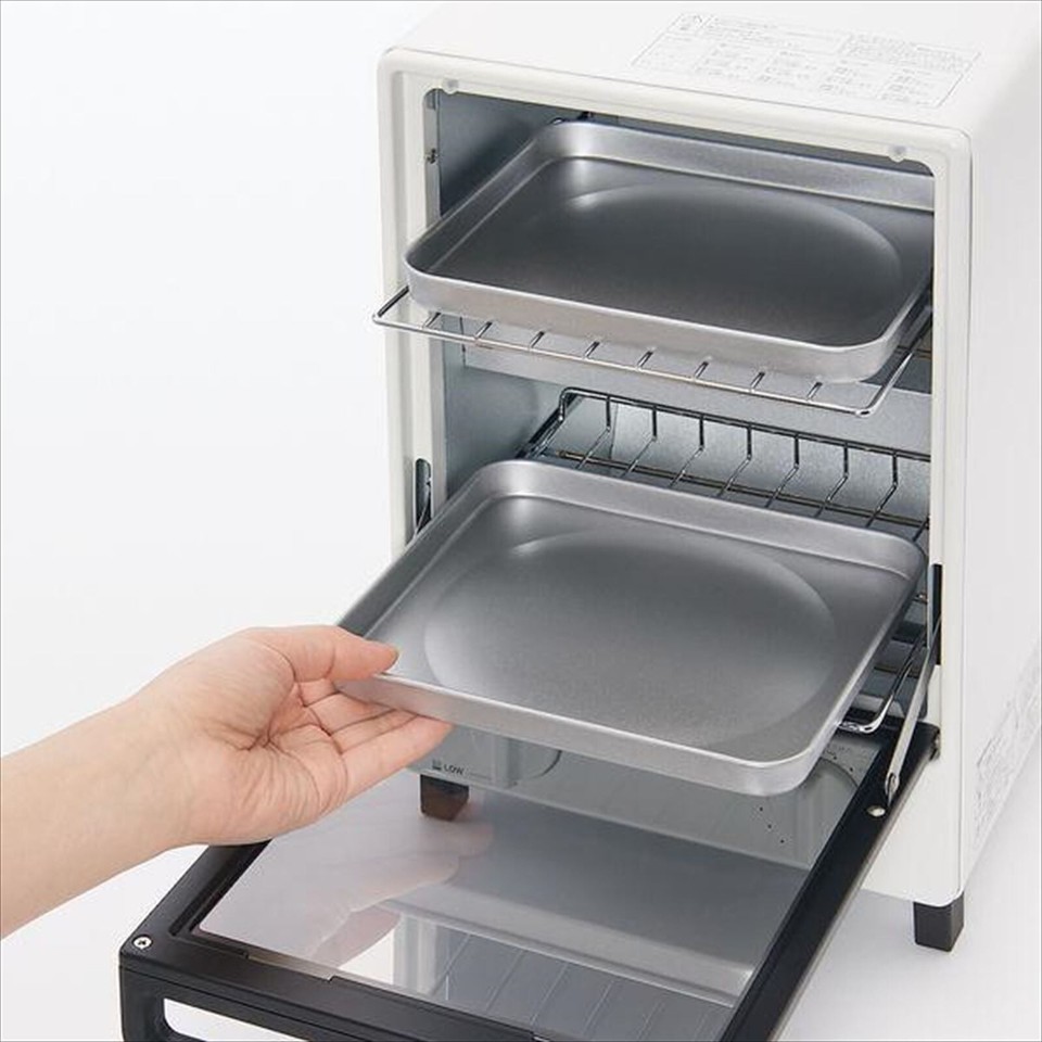 MUJI Toaster Oven Vertical 2 stage 22.5×25×32.7cm White MJ-OTL10B Japan ...