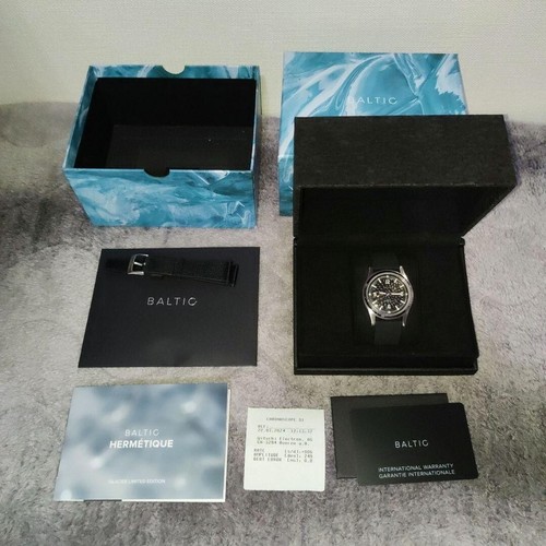 BALTIC Hermétique Glacier Black Dial Limited Limited to 200 pieces Men ...