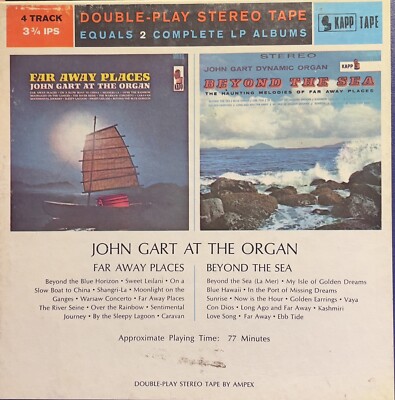 John Gart At The Organ Reel Tape | eBay