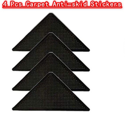 4 Pcs Carpet Anti-skid Stickers Area Rug Rug Grippers Carpet Gripper ...