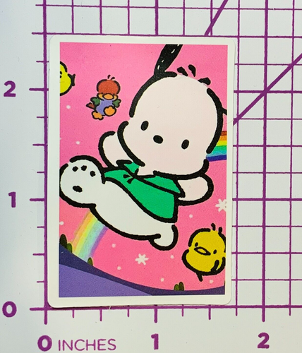 Pochacco Running with the Chicks - Sticker Vinyl Decal Sanrio Free Ship ...