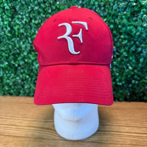 Roger Federer RF Nike Big Logo Dark Red Tennis Vintage Cap Hat One Size ...
