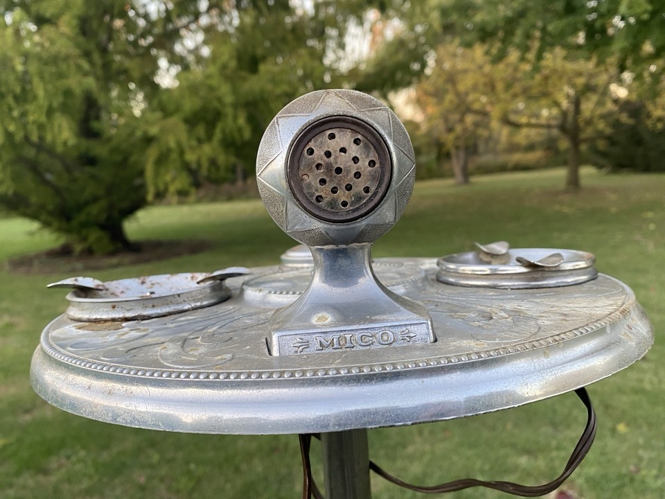 Art Deco Ever-Brite Products ABCO Floor Lamp Cigar Lighter Ashtray ...