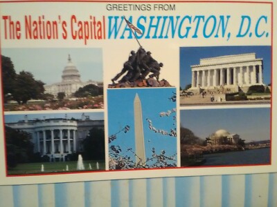 VINTAGE PHOTO POST CARD THE NATION'S CAPITAL WASHINGTON D.C. DISTRICT ...