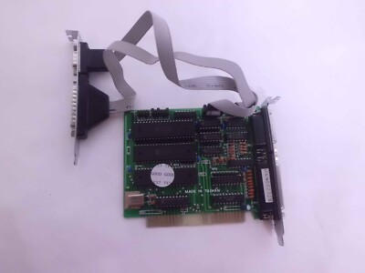 ISA 8bit Multi I/O 2 serial, 1 parallel, 1 game port, TESTED GOOD ...