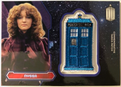 2015 DOCTOR WHO - PURPLE TARDIS PATCH CARD Nyssa #35/99 SC | eBay