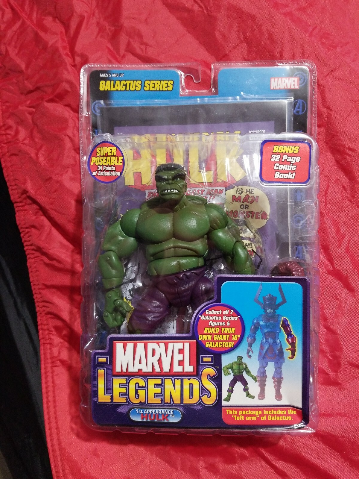 Marvel Legends Toybiz BAF Galactus Set GREEN HULK Variant and Regular ...