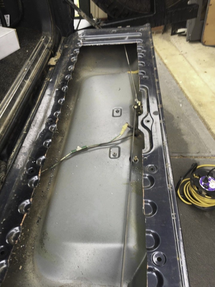 FJ80 Tailgate Storage FZJ80 FJ80 LX450 Rear Draw Black Powder Coated ...