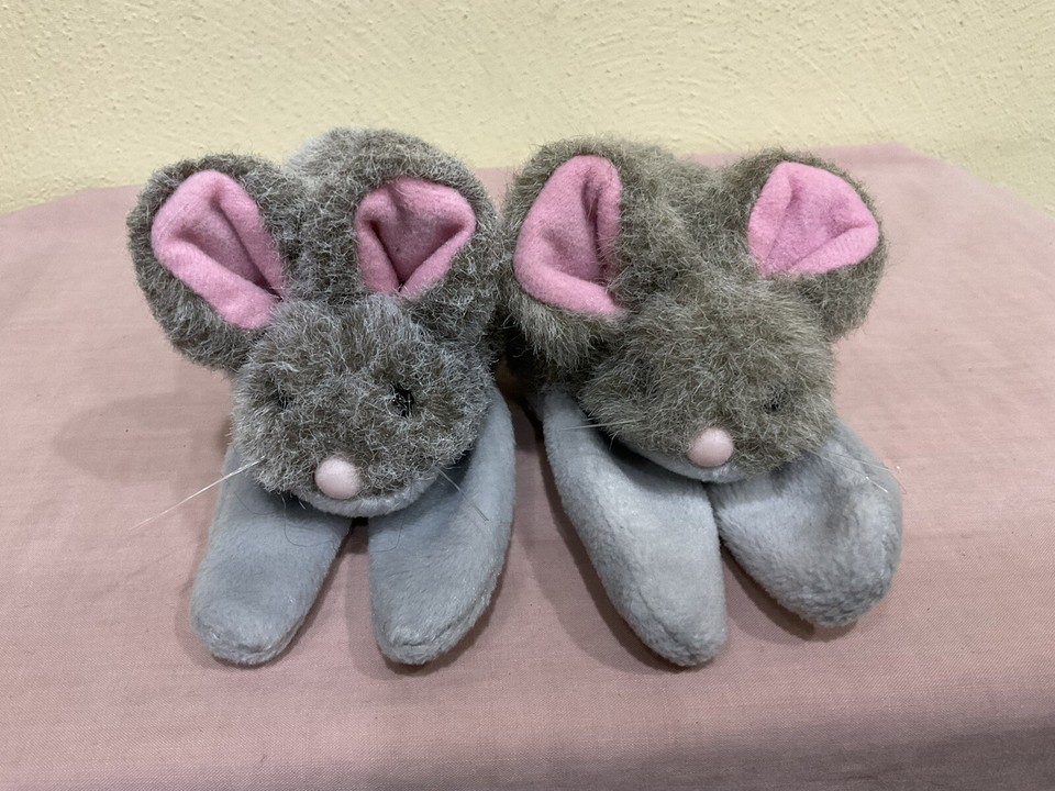 VTG. 1993 2 MARY MEYER TIPPY TOES FULL BODY MICE FINGER PUPPETS, 9 IN ...