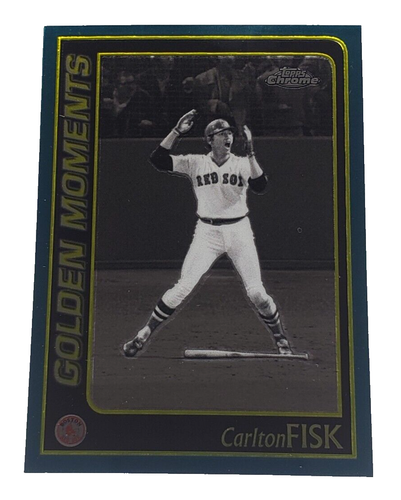 2001 Topps Chrome Golden Moments Carlton Fisk #661 Boston Red Sox MLB ...