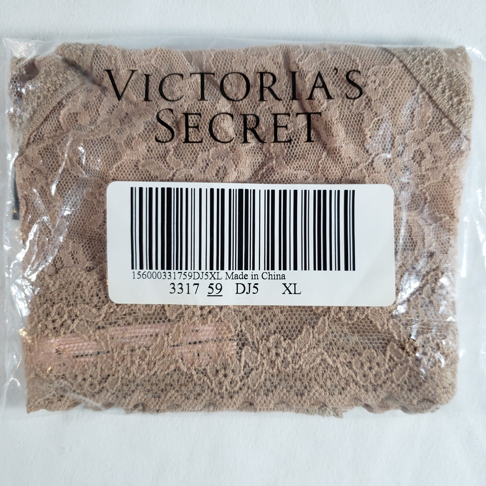 Victoria's Secret Low-Rise Cheekini XL Beige Buff Lace | eBay.de