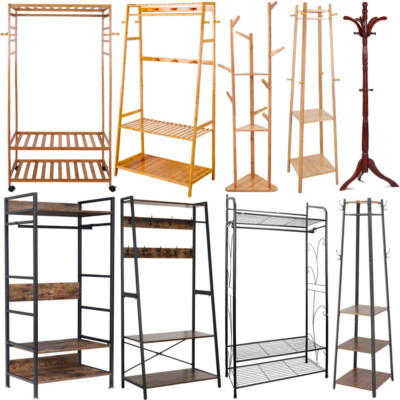 Heavy Duty Clothes Rail Garment Rack Stand Market Wardrobe Attic ...