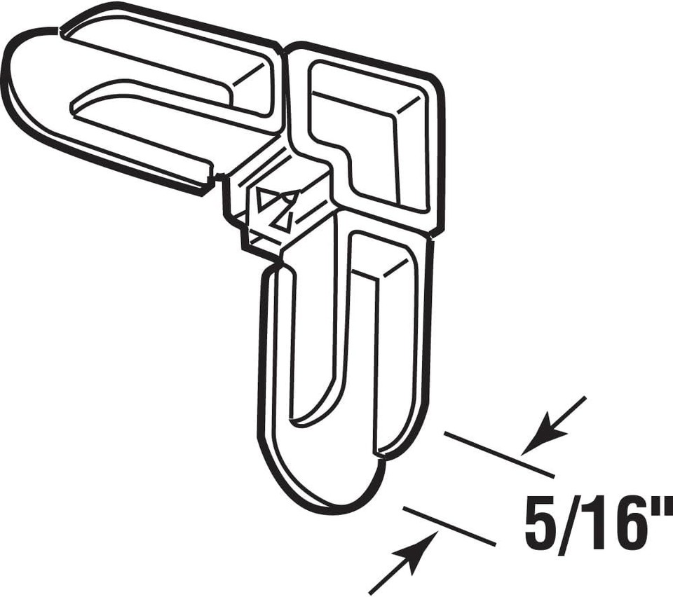 Screen Frame Corner, 5/16 In. x 3/4 In., Bronze Plastic (50 Pack) | eBay