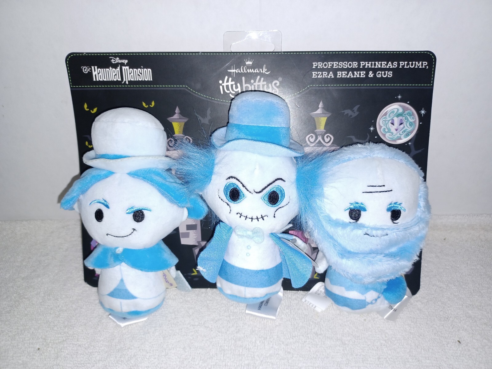New itty Bittys Haunted Mansion Ghosts Glow in the Dark Hallmark disney ...