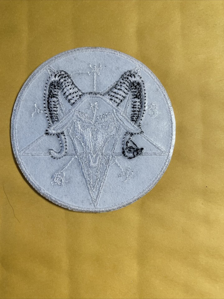 Pentagram Patch Baphomet Embroidered Motif — Goat Satanic Symbol | eBay.de