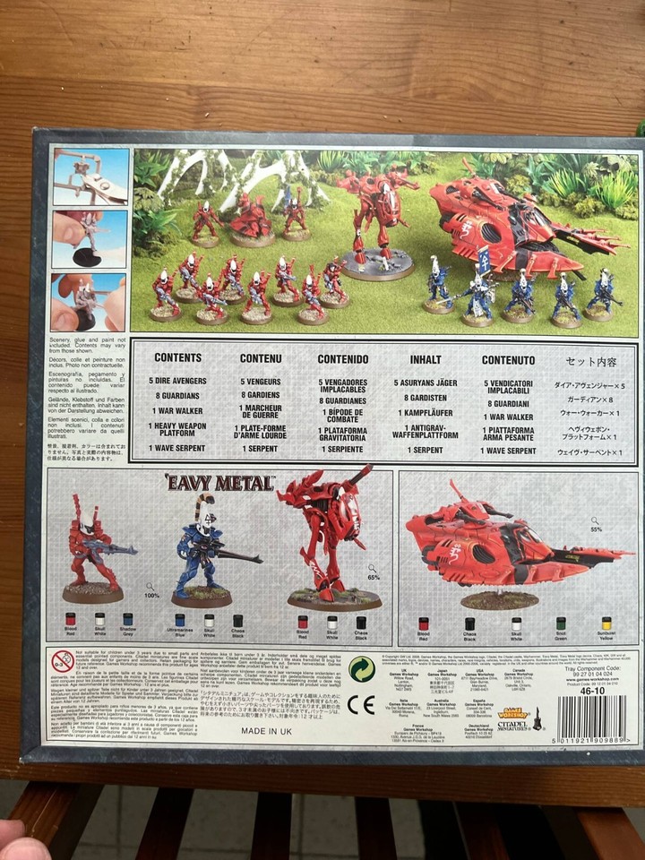 Warhammer 40k Plastic Eldar Battleforce plus metal Farseer, painted | eBay