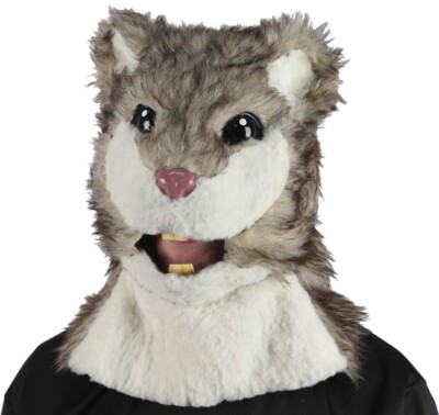 Hamster Overhead Mask Adult Furry Grey Animal Rodent Halloween | eBay