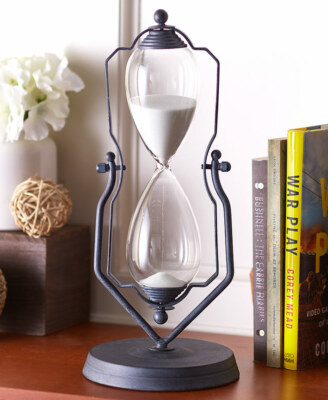 Decorative Hourglass Vintage Look in Swivel Stand One Hour Timer 14 ...