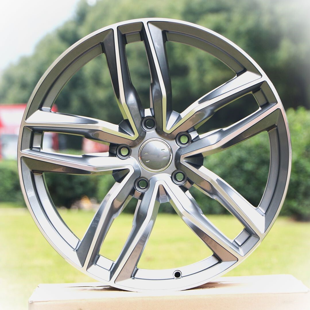 22" RS6 STYLE GUNMETAL WHEELS RIMS FITS 2005-2015 AUDI Q7 5X130 TDI ...