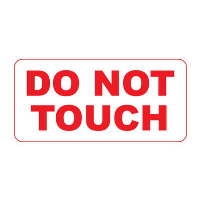 Do Not Touch Red Retro Vintage Style Metal Sign - 8 In X 12 In With ...