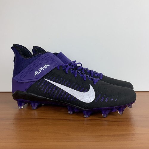 Nike Alpha Menace Pro 2 Football Cleats Purple Black BV3945-500 Men's ...