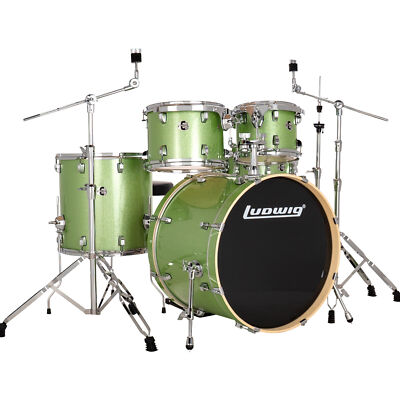 Ludwig Evolution 5pc Acoustic Drum Set with 22" Bass Drum Mint | eBay