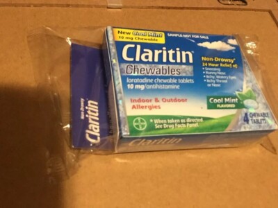 Claritin Chewables 10 mg - Sample 4 Tablets | eBay