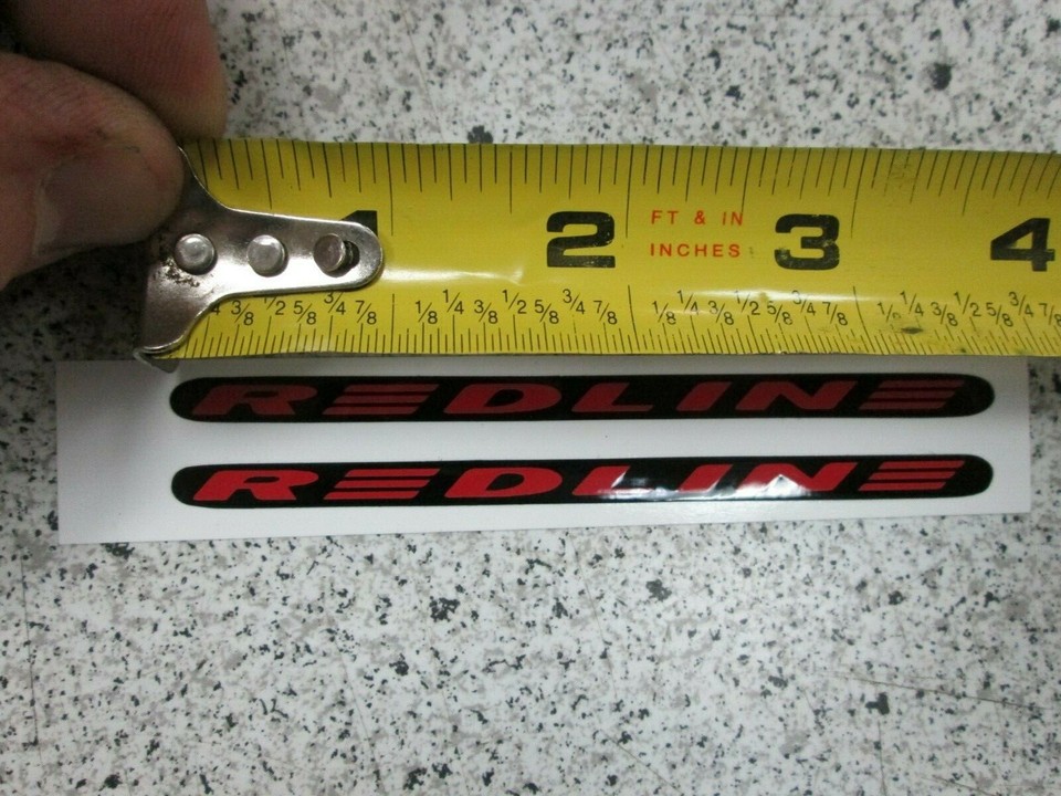 Redline Flight crank sticker / decal kit red and black | eBay