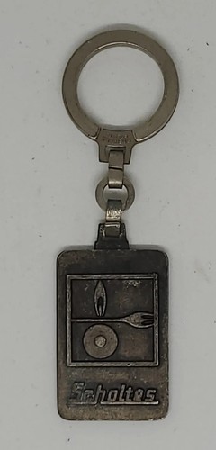 RARE Porte Clé Augis -- LOGO SCHOLTES -- METAL KEY RING | eBay